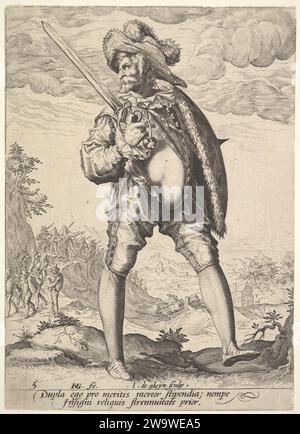 'Soldier Armed with Broadsword and Shield' by Jacques de Gheyn II ...