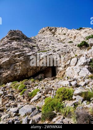 The cave of Zeus at the Naxos Island Stock Photo - Alamy