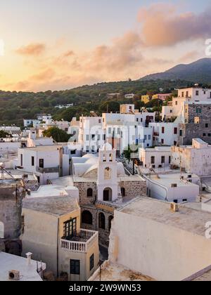 Mandraki Town, elevated view, Nisyros Island, Dodecanese, Greek Islands ...