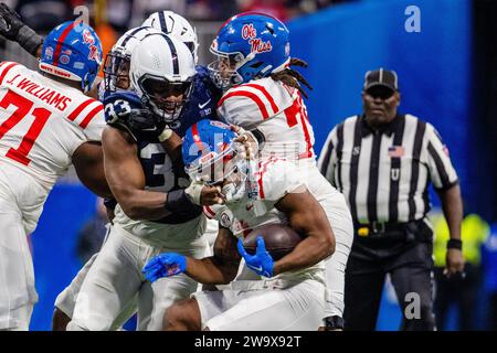 Penn State defensive end Dani Dennis-Sutton (33) tackles Florida ...
