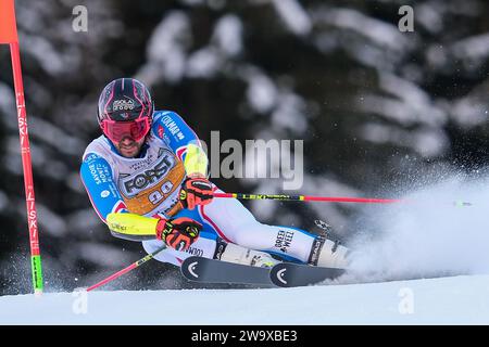 Mathieu Faivre (FRA) competes during the Audi FIS Alpine Ski World Cup ...