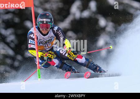 Isaiah Nelson (USA) competes during the Audi FIS Alpine Ski World Cup ...
