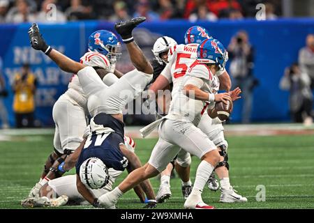 Penn State linebacker Kobe King runs a drill at the NFL football ...