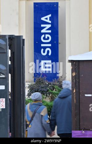 Vienna, Austria - 12 29 2023 - Construction site of the "Mahü 10-18" project of the insolvent ...