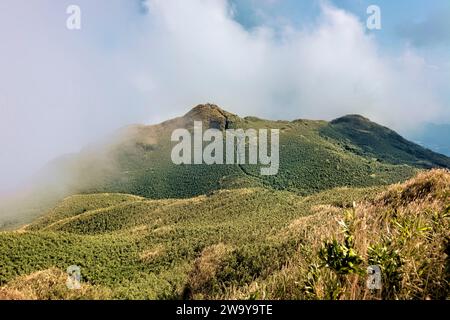 View of Mount Qixing South Peak, Yangmingshan National Park, Taipei ...