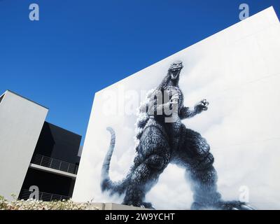 Godzilla Mural at Toho Studio Setagaya Tokyo Japan Stock Photo - Alamy