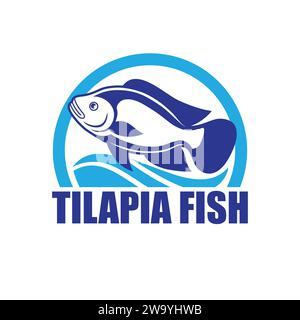 Vector Illustration of Tilapia Silhouette Art Stock Vector Image & Art ...
