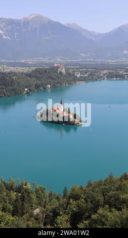 Lake Bled - Slovenia [Drone] Stock Photo - Alamy