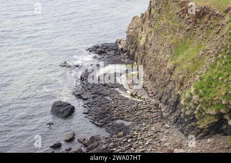 Hexagonal Basalt Columns located at Ardmeanach Peninsula on the Inner ...