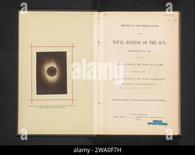 Solar eclipse on December 22, 1889, John Martin Schaeberle, 1889 ...