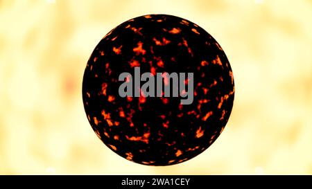 3d rendering 55 Cancri e or 55 Cnc e, or Janssen is an exoplanet in the ...