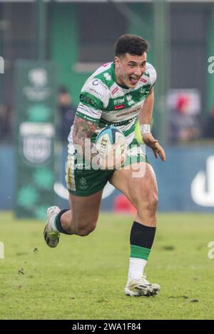 Marco Zanon of Benetton during the United Rugby Championship Round 12 ...