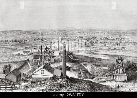 The Mines of Sandhurst. Bendigo city. Victoria, Australia. Six Months ...