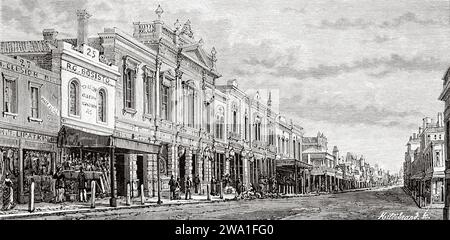 ADELAIDE, SOUTH AUSTRALIA, FROM HINDLEY STREET, 1850 Stock Photo - Alamy