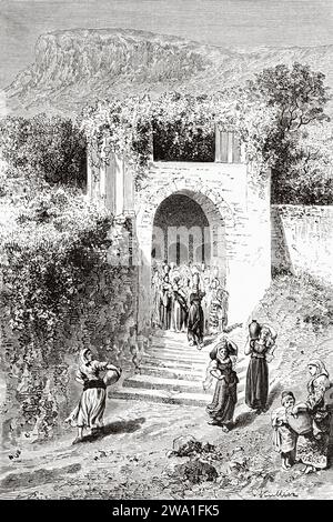 Syros Island in the Aegean Sea, belonging to Greece, isolated on a ...