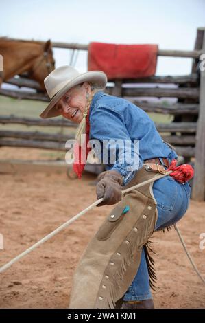 Branding on a ranch, next to Canyonlands NP, UT Stock Photo - Alamy
