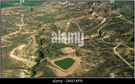 Coal Bed methane development, WY Stock Photo - Alamy