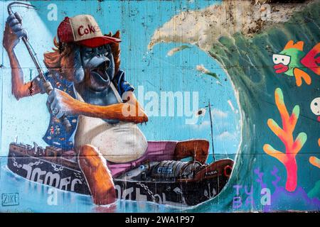 Large wall painting | Fresque murale Stock Photo - Alamy
