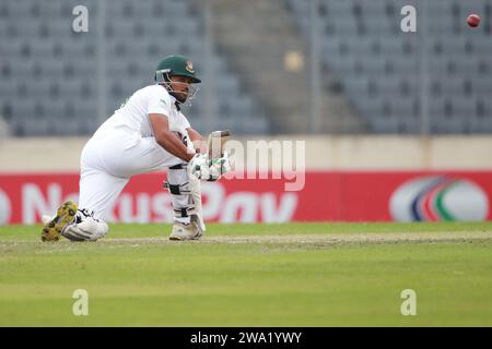 Bangladeshi Test Team captain Najmul Hossain Shanto is seen before the ...