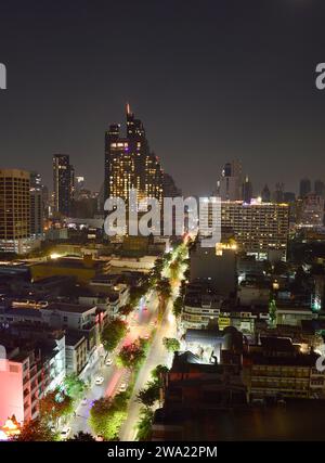 Silom Road Bangkok Thailand Stock Photo - Alamy