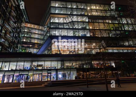 Booking.com HQ headquarters head office building on the Rembrandtplein ...