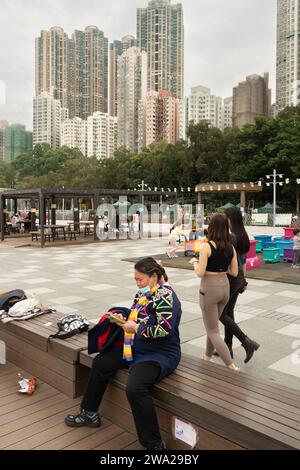 Belcher Bay Park, Kennedy Town is at the western end of Sai Wan on Hong ...