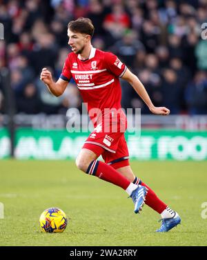 Dan Barlaser of Middlesbrough during the Sky Bet Championship match ...