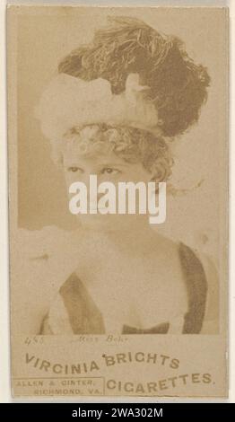 Card 485 from the Actors and Actresses series features Miss Behr, part ...