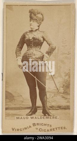 Maud Waldemere, from the Actresses series (N203) issued by Wm. S ...