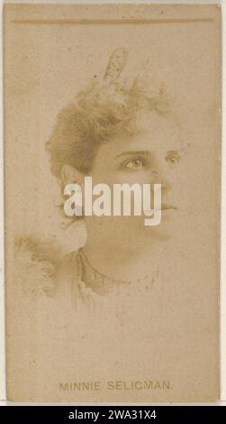 Minnie Seligman, from the Actresses series (N245) issued by Kinney ...