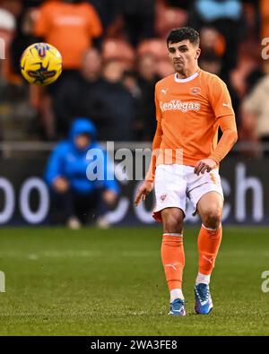 Albie Morgan of Blackpool passes the ball during the Sky Bet League 1 ...