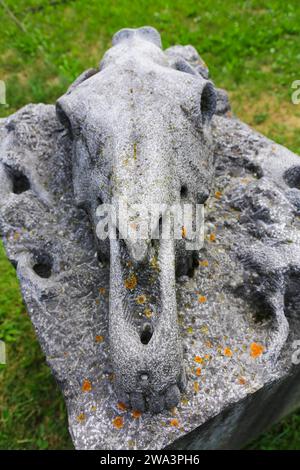 The Swedish grave, former mass grave of 300 Swedish cavalry soldiers ...