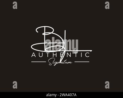 BL Signature Logo Template Vector Stock Vector Image & Art - Alamy