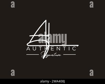 AL Signature Logo Template Vector Stock Vector Image & Art - Alamy