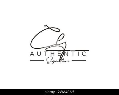 CE Signature Logo Template Vector Stock Vector Image & Art - Alamy