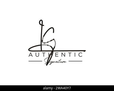 IC Signature Logo Template Vector Stock Vector Image & Art - Alamy