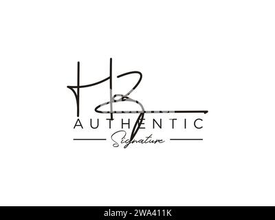 HZ Signature Logo Template Vector Stock Vector Image & Art - Alamy