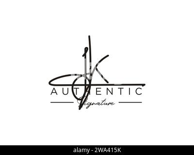 JK Signature Logo Template Vector Stock Vector Image & Art - Alamy