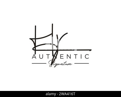 HR Signature Logo Template Vector Stock Vector Image & Art - Alamy