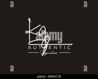 KG Signature Logo Template Vector Stock Vector Image & Art - Alamy