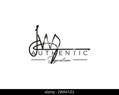 JW Signature Logo Template Vector Stock Vector Image & Art - Alamy