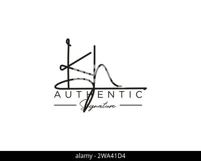 KH Signature Logo Template Vector Stock Vector Image & Art - Alamy