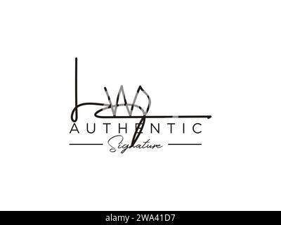 LW Signature Logo Template Vector Stock Vector Image & Art - Alamy