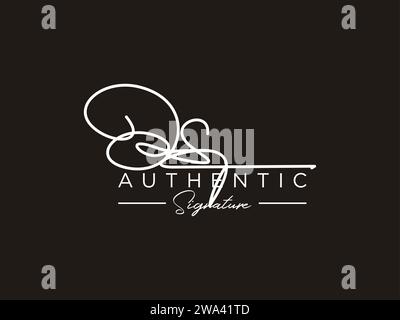OS Signature Logo Template Vector Stock Vector Image & Art - Alamy