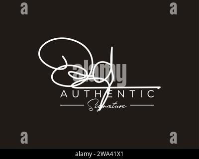 OD Signature Logo Template Stock Vector Image & Art - Alamy
