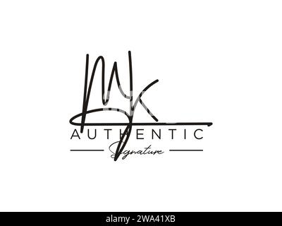 MK Signature Logo Template Vector Stock Vector Image & Art - Alamy