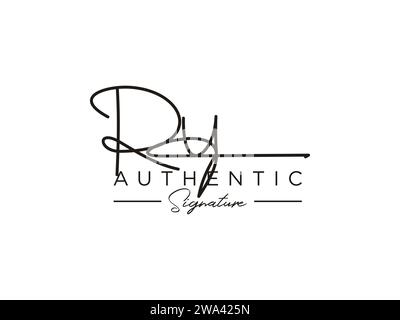RU Signature Logo Template Vector Stock Vector Image & Art - Alamy
