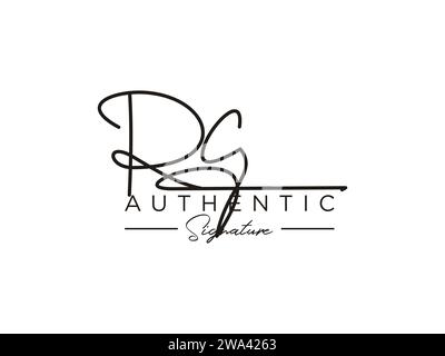 RC Signature Logo Template Vector Stock Vector Image & Art - Alamy