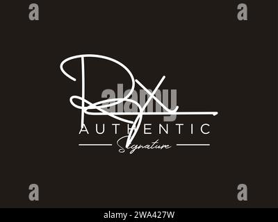 RX Signature Logo Template Vector Stock Vector Image & Art - Alamy
