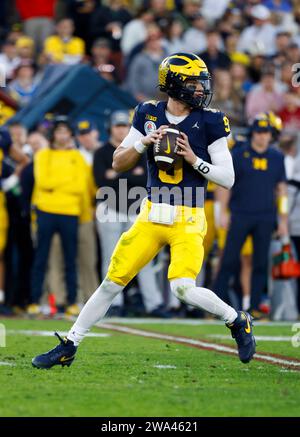 January 01, 2024 Michigan Wolverines quarterback J.J. McCarthy (9 ...